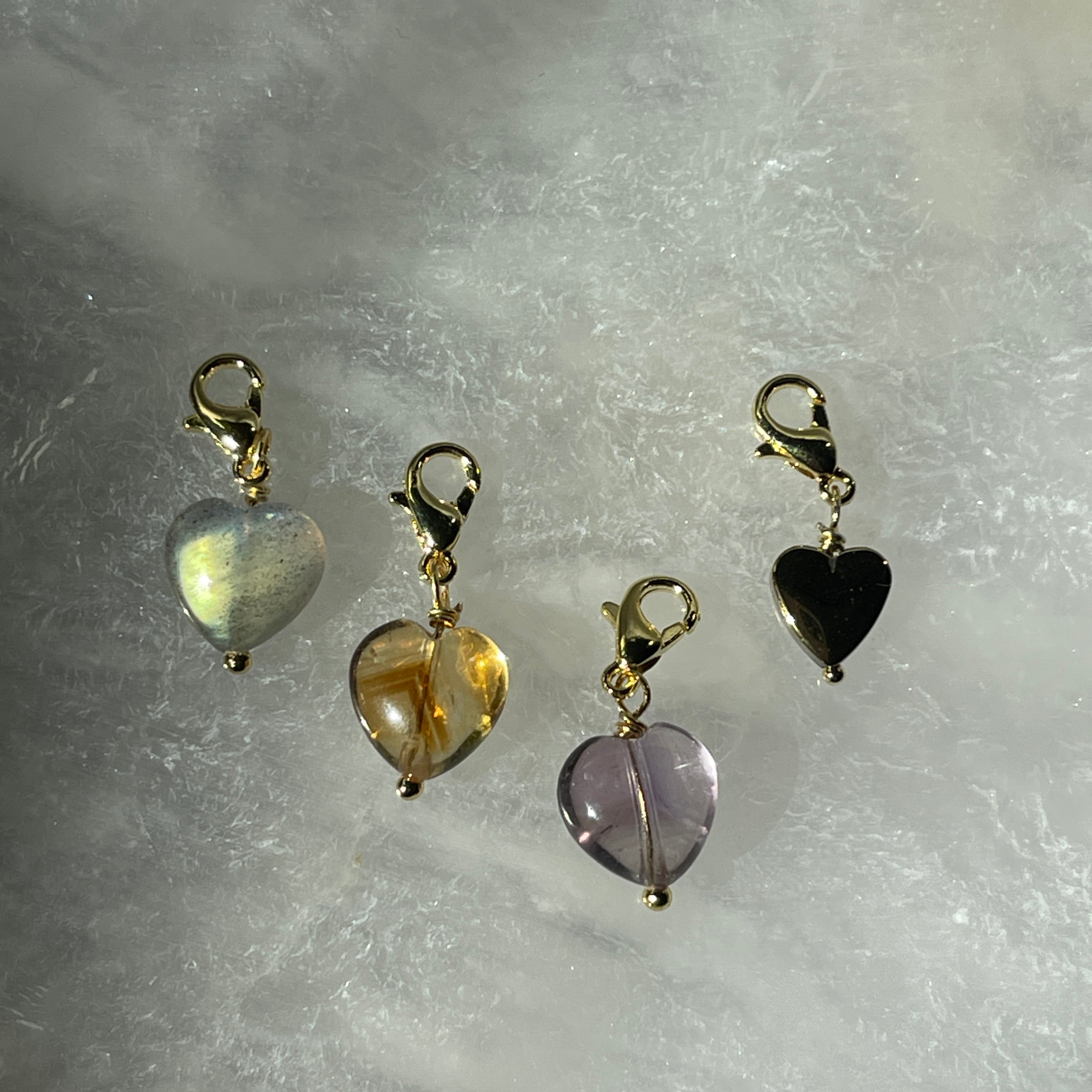 Crystal Heart Charm – OOAKSTONES